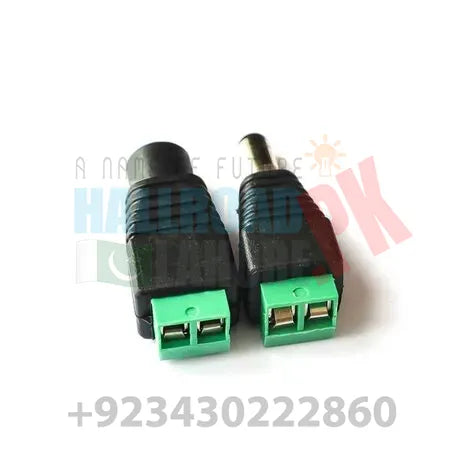 Male Female CCTV Cameras 2.1mm x 5.5mm Female Male DC Power Plug JACK ...