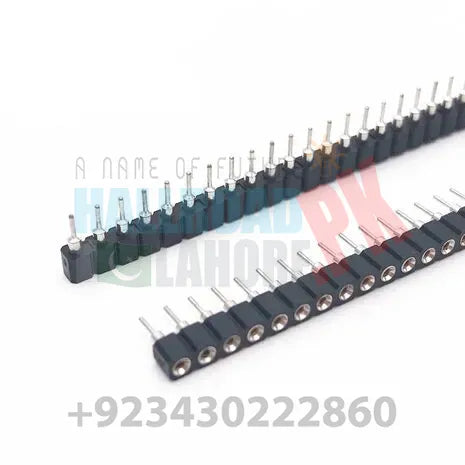 40 Pin 2.54mm Single Row Round Female Pin Header Strip – Hallroadlahore.pk