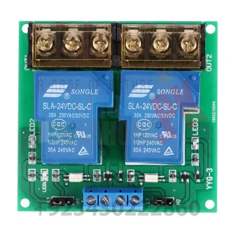 5v 30a 2-channel Relay Module – Hallroadlahore.pk