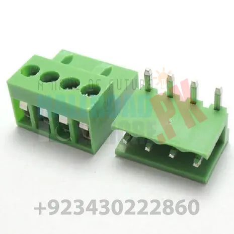 4 Pin Connector Pcb Mount Right Angle, Bent Screw Terminal ...